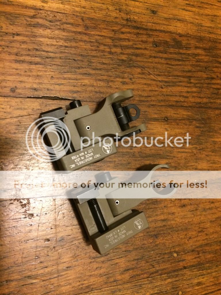 WTS Troy Folding BUIS in FDE - Calguns.net